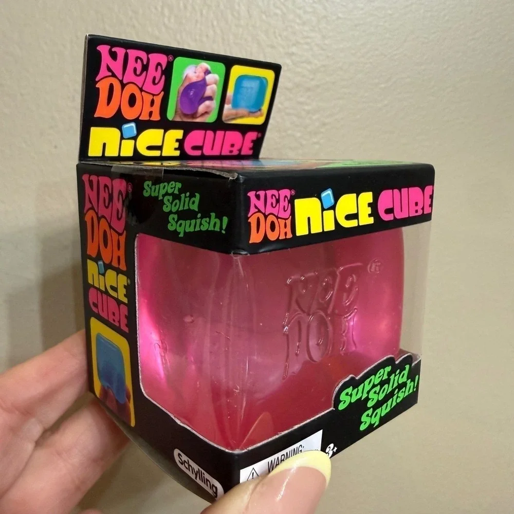 Schylling | Toys | Needoh Nice Cube Nee Doh Pink Squishy Fidget Toy ...